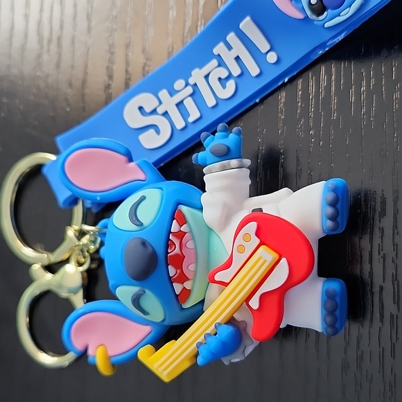 Disney | Accessories | Disney Stitch Wristlet Keychain | Poshmark